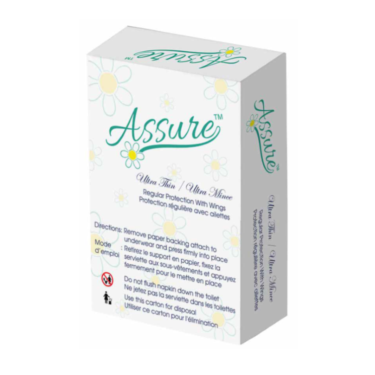 ASSURE™ PADS REGULAR MAXI NO.4 WITH WINGS FOR VENDING DISPENSER (CASE ...